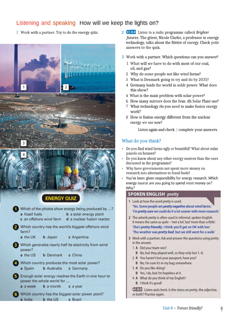 Future Energy Solutions Discussion Guide | PDF | Energy Development ...