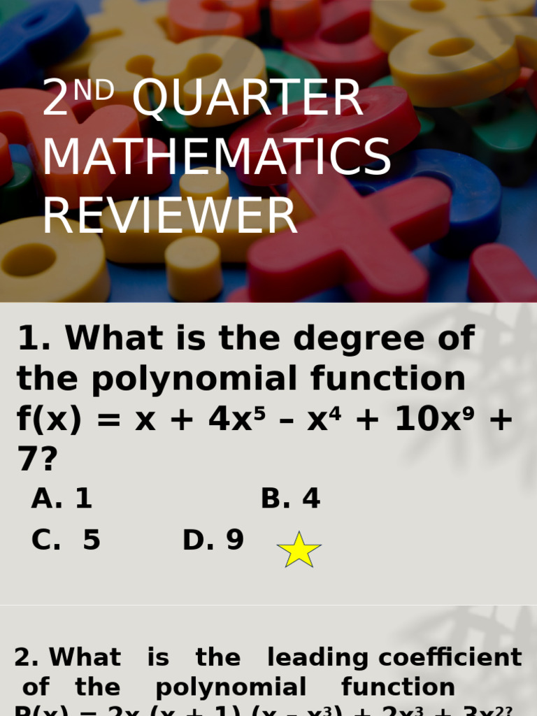 Mathematics Reviewer for 2nd Quarter | PDF | Circle | Area