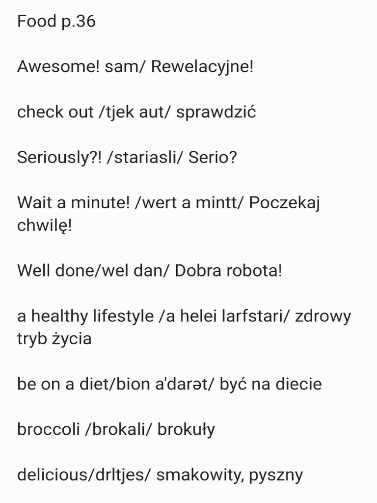 Angielski Slowka | PDF