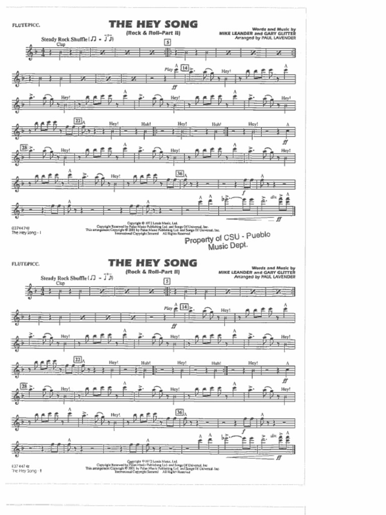 Hey Song | PDF