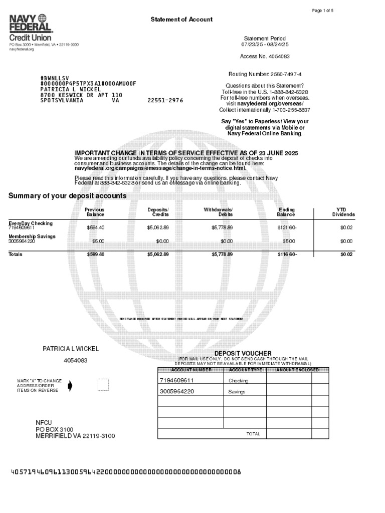 Bank_statement-August | PDF | Debit Card | Overdraft