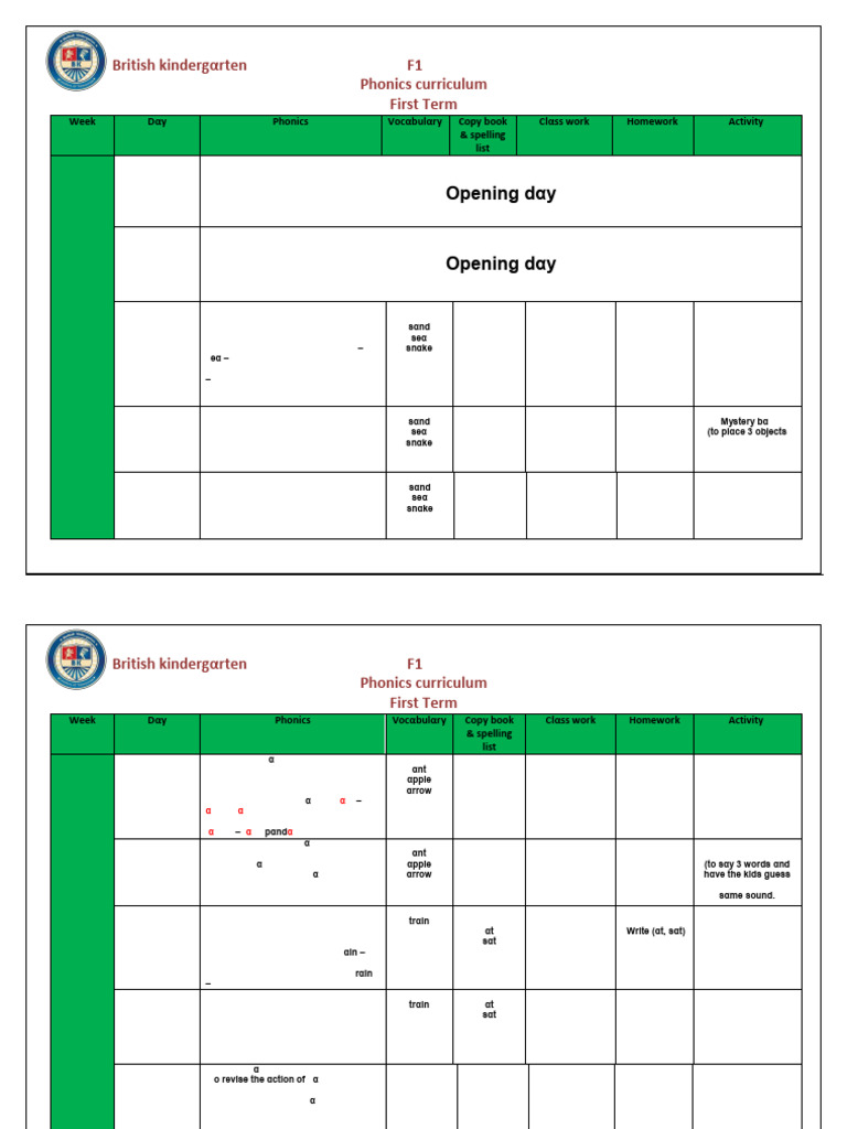 Phonics Curriclum 2025-2026 | PDF | Phonics | Letter Case