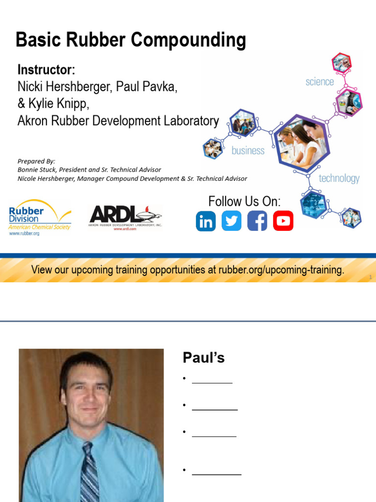 ARDL Basic Rubber Compounds Course 2021 | PDF | Polymers | Natural Rubber