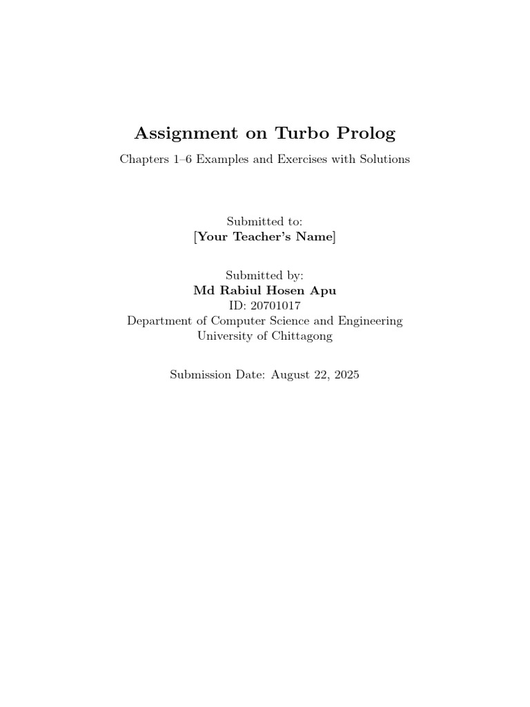 prolog | PDF | Mathematical Logic | Computing