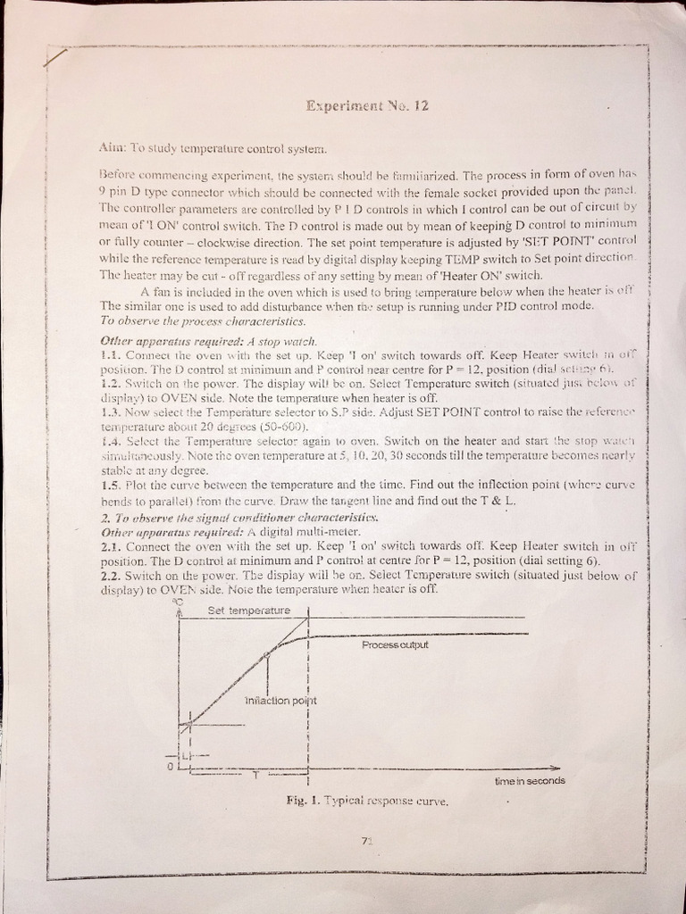 CSE EXP 12 (Temperature Control) | PDF | Detector (Radio) | Electronics