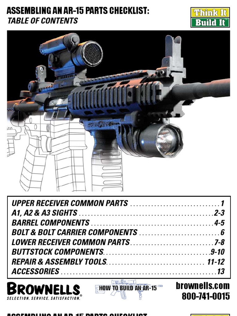 AR15 Assembly Checklist | Projectiles | Weapon Design
