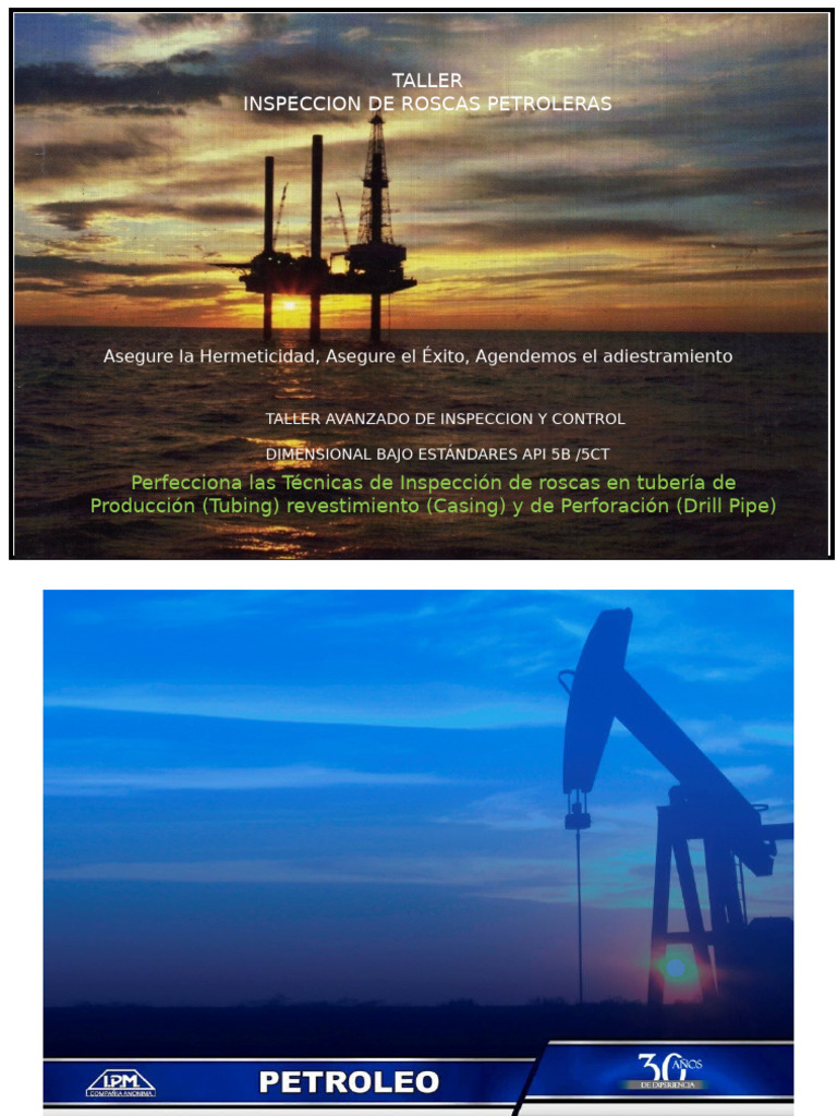 Taller Avanzado: Inspección de Roscas API | PDF