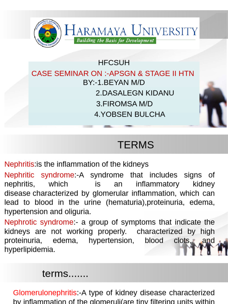 APSGN&HTN Stage II Case Seminar | PDF | Hypertension | Organ (Anatomy)