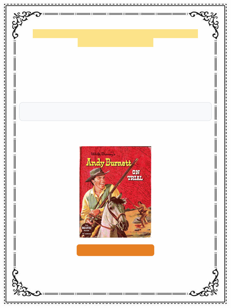 Andy Burnett On Trial 1958 TV Series Big Little Book Big Little Books ...