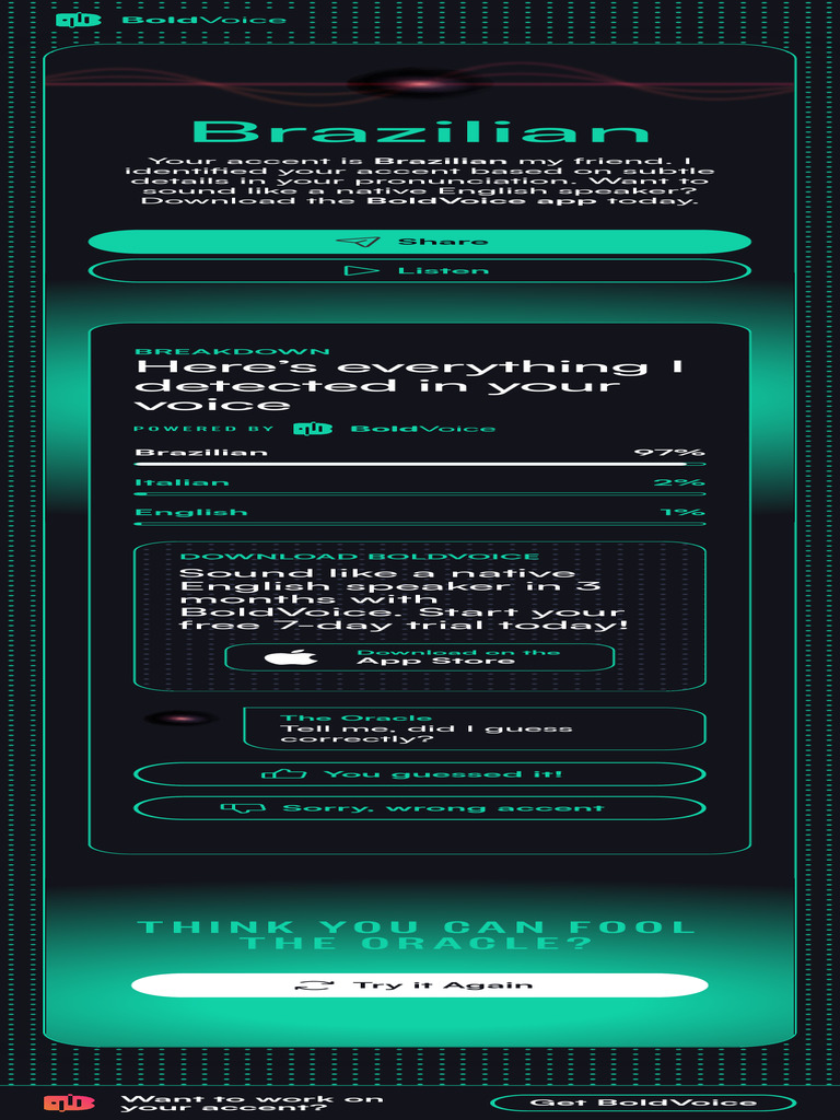 BoldVoice Accent Oracle | PDF