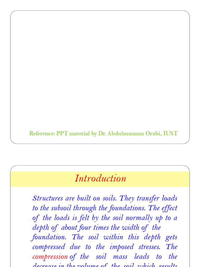 Compressibility & Consolidation | PDF | Continuum Mechanics | Applied And Interdisciplinary Physics