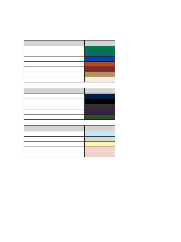 Skin Tone Color Palette | PDF