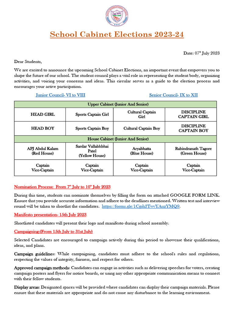 Election Circular | PDF | Accountability | Democracy