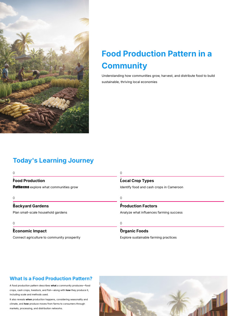 Community Food Production Patterns | PDF | Organic Farming | Agriculture