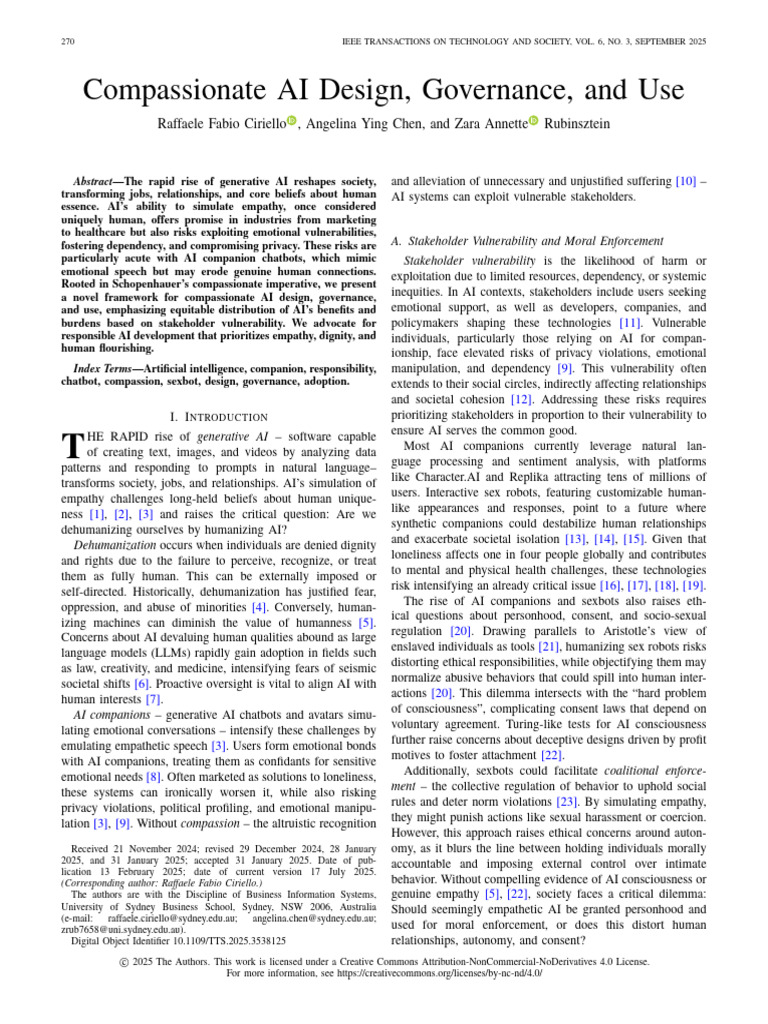 Compassionate AI: Design and Governance | PDF | Artificial Intelligence ...