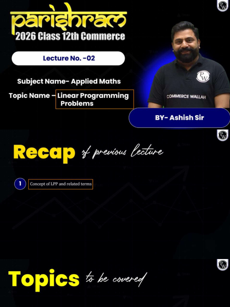 2-Linear Programming Problems 02 Class Notes | PDF