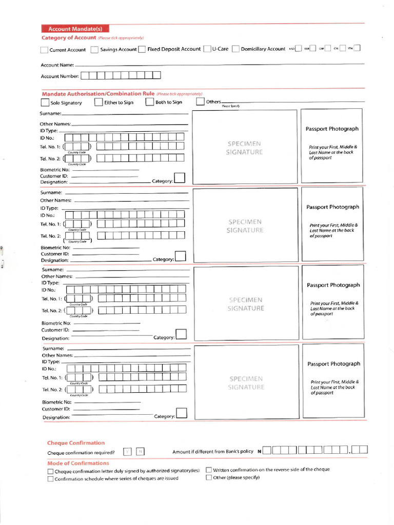 Mandate Form 3 | PDF