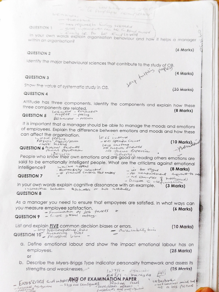 Obe Questions | PDF