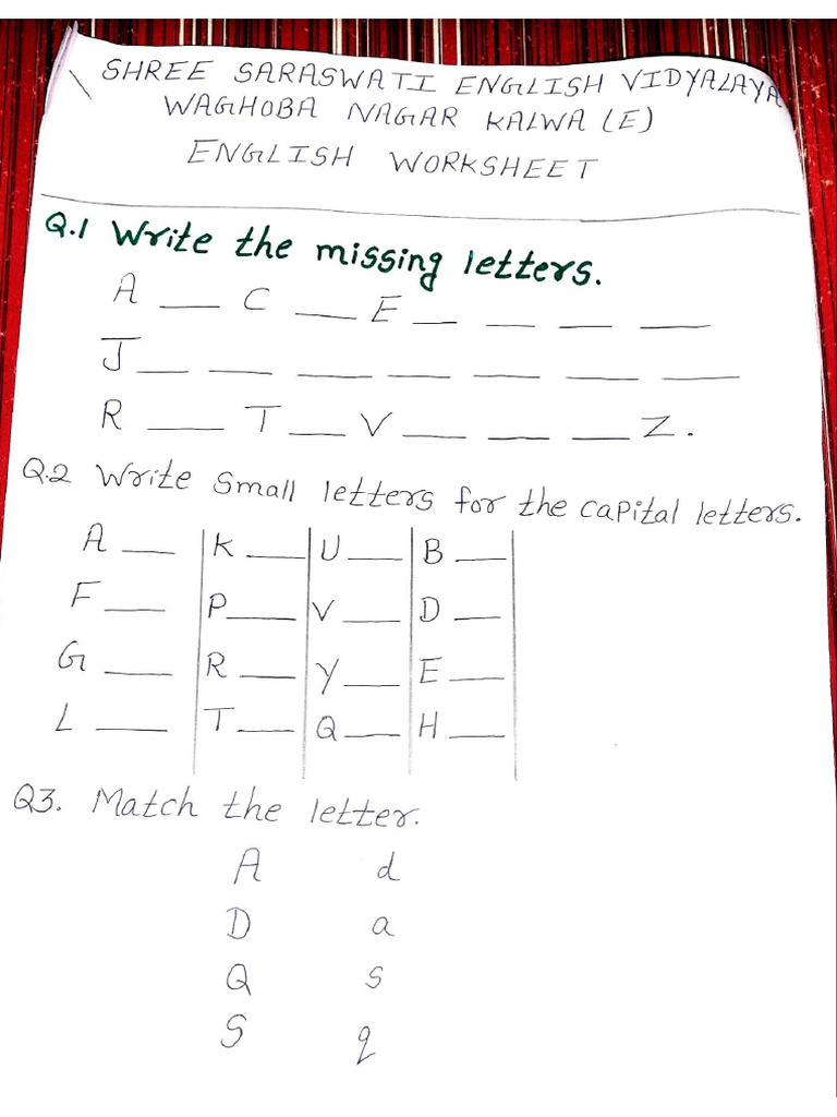 English Worksheet | PDF