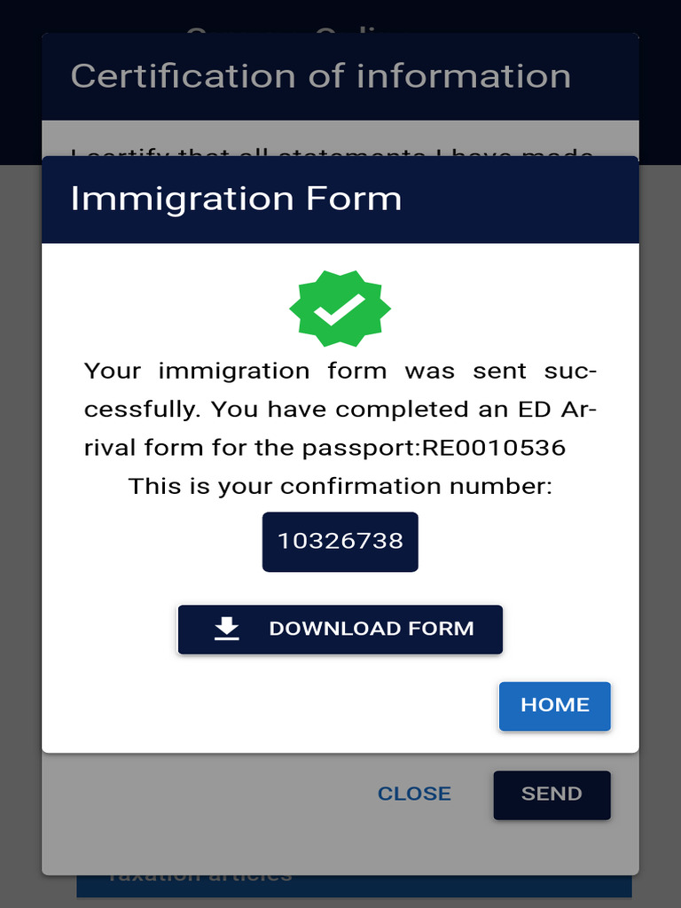 Guyana Immigration Form | PDF