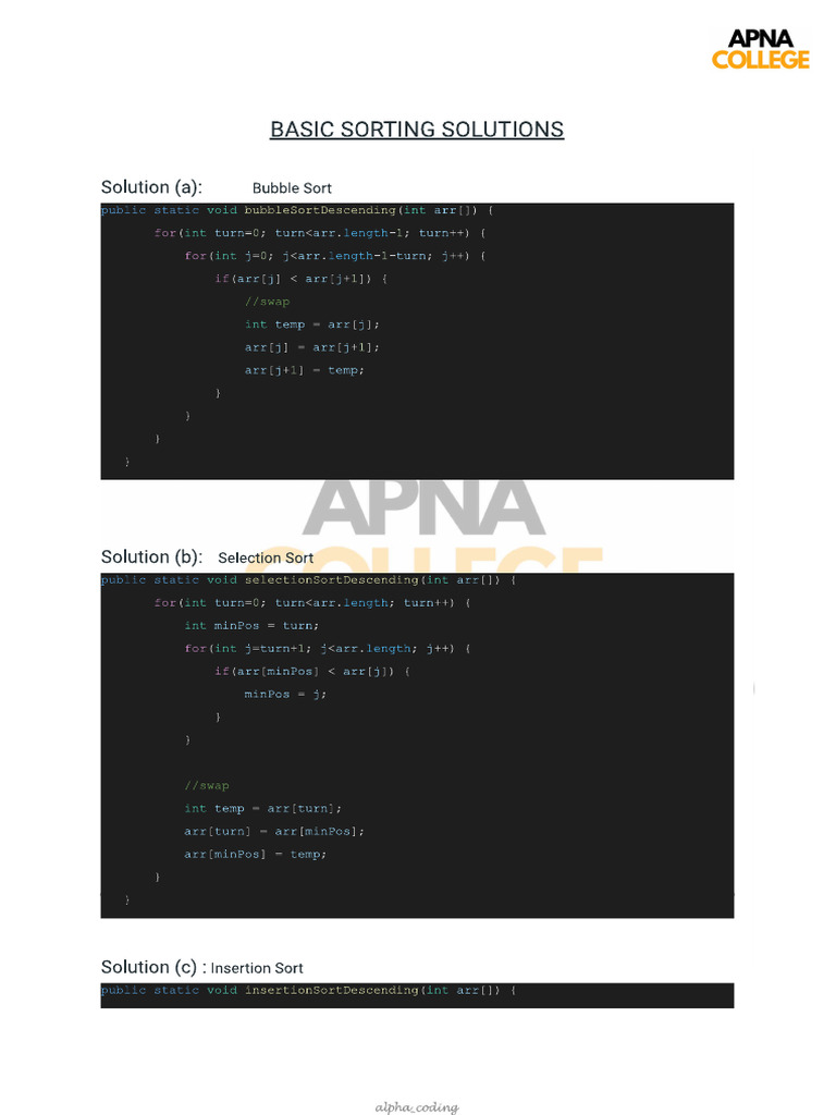 Solutions for Practice Qs (2) | PDF