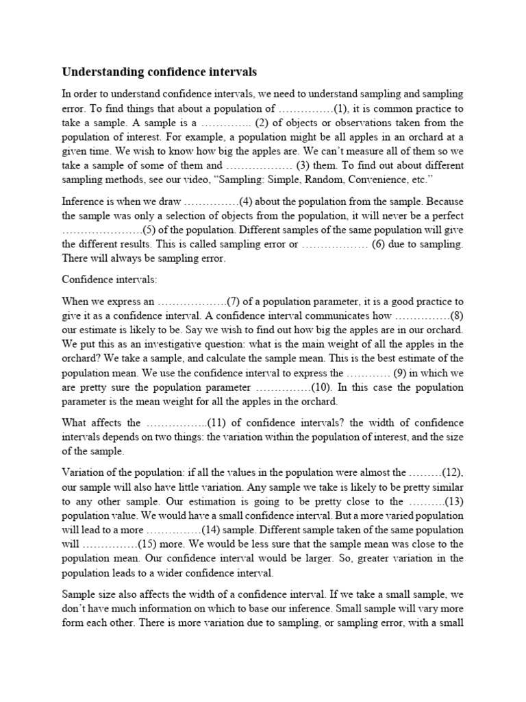 iconoriginal | PDF | Confidence Interval | Sampling (Statistics)