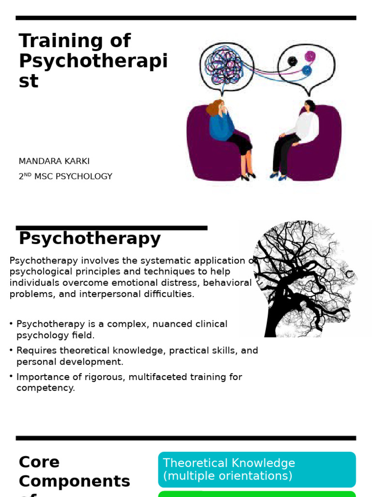 Training of Psychotherapist | PDF | Psychotherapy | Clinical Psychology