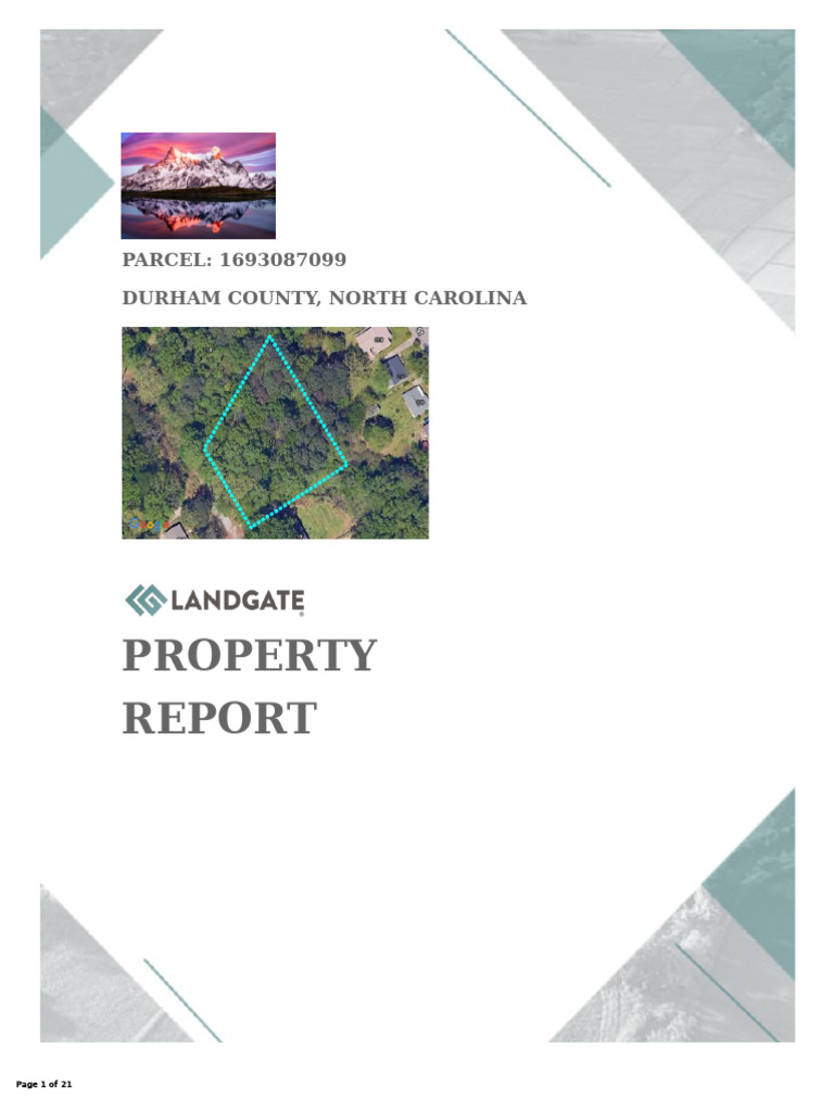 Land Report Summary 1752181002700 | PDF | Soil | Wound