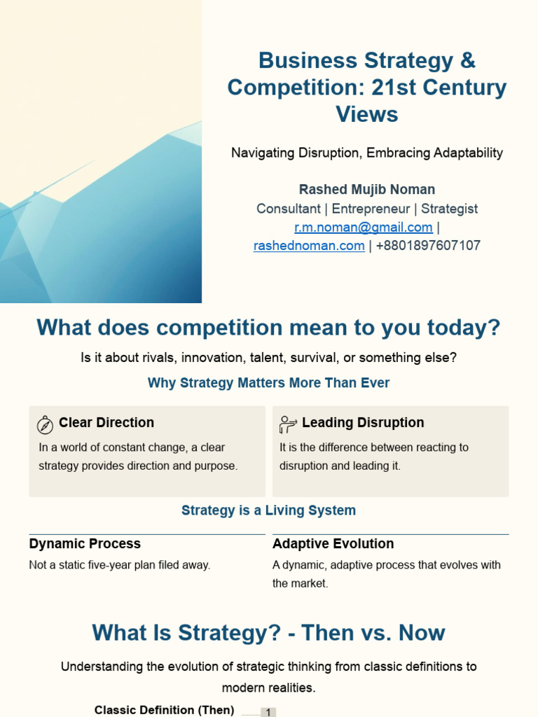 Business Strategy & Competition Slides - RMN.pptx (1) | PDF ...