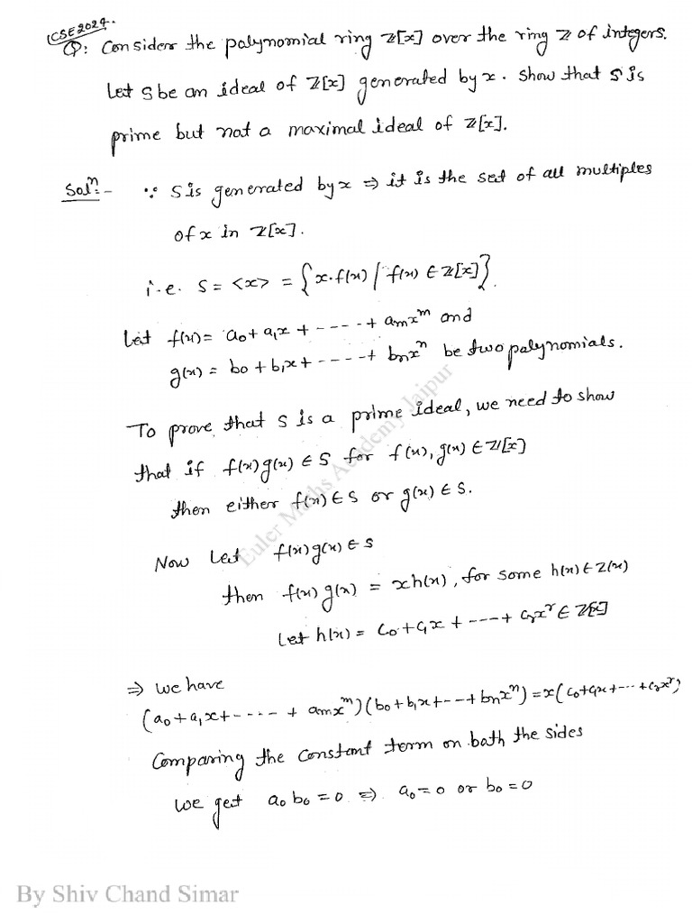 Ring Theory Sample | PDF