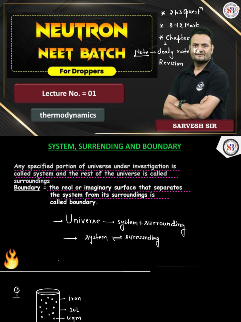 Lecture 01 - System, Surrending and Boundary | PDF