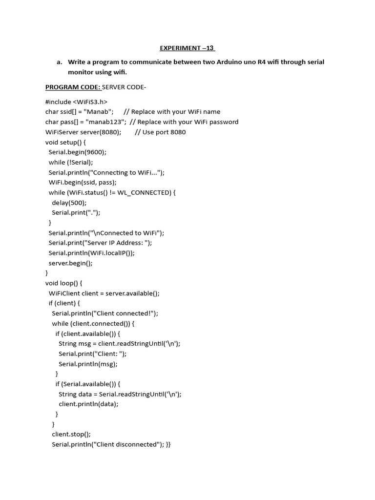 Experiment 13 | PDF