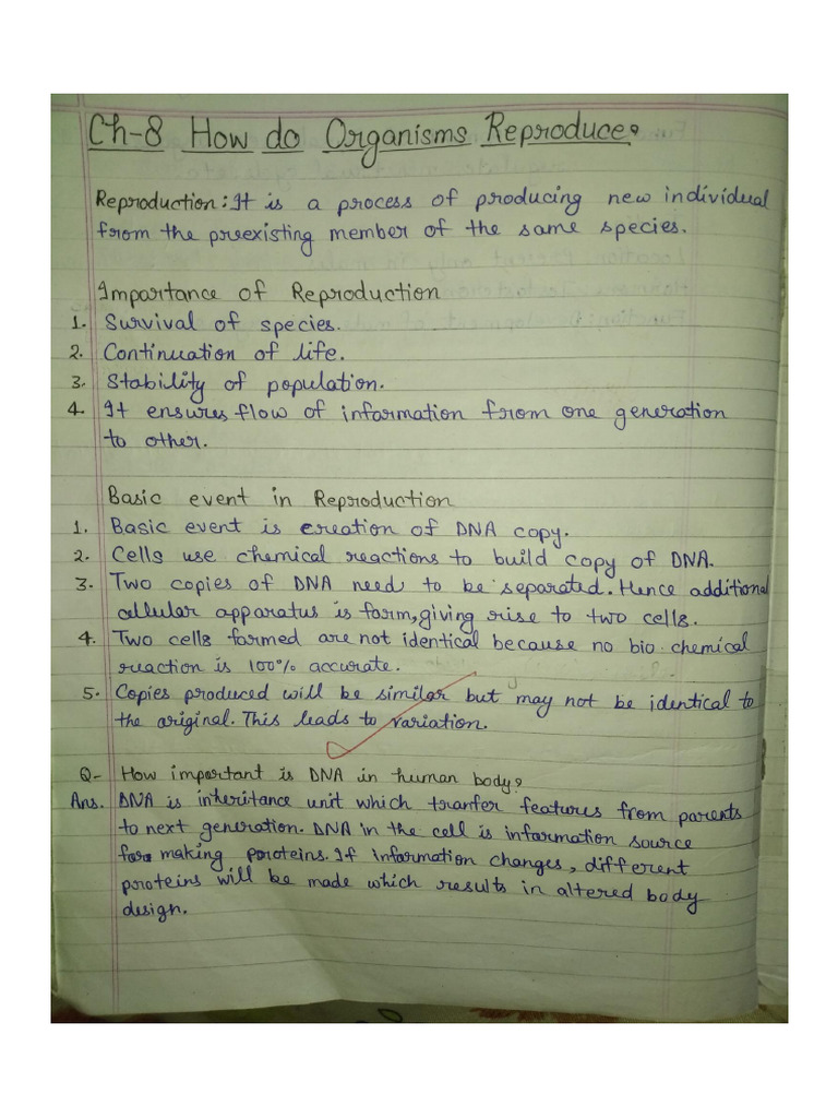 How Do Organisms Reproduce, Class 10 Science | PDF