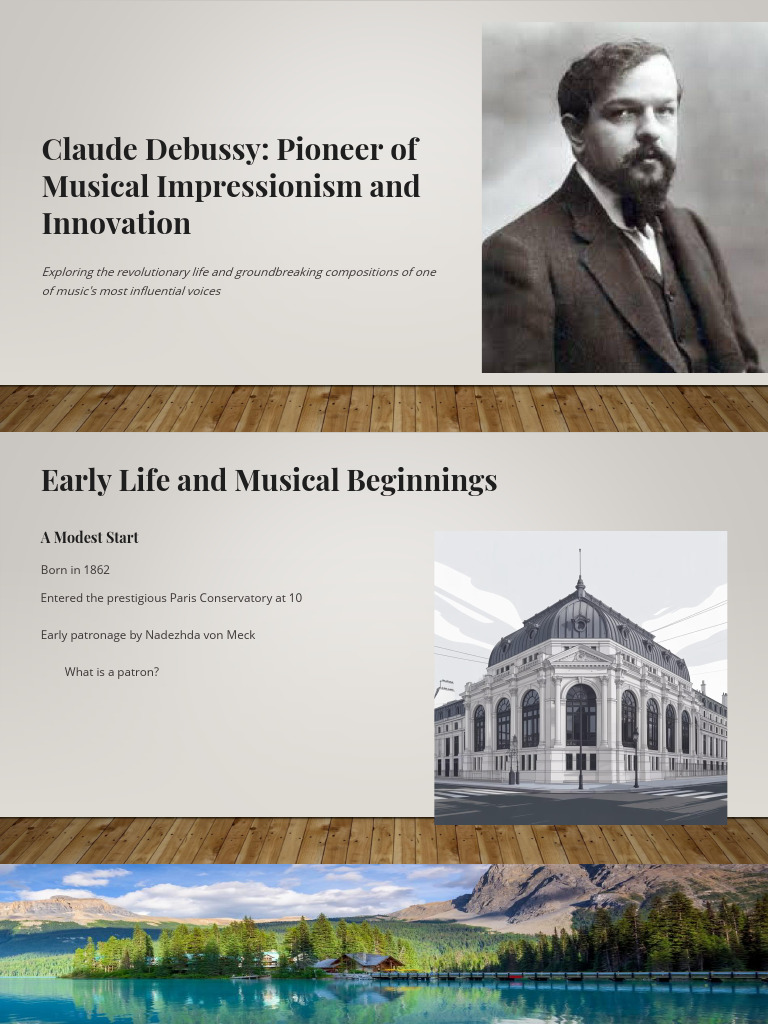 Claude Debussy Pioneer of Musical Impressionism and Innovation | PDF ...