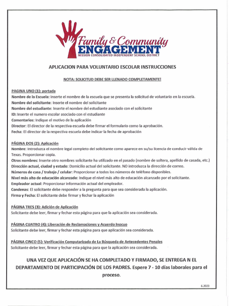 2026 Volunteer Spanish | PDF