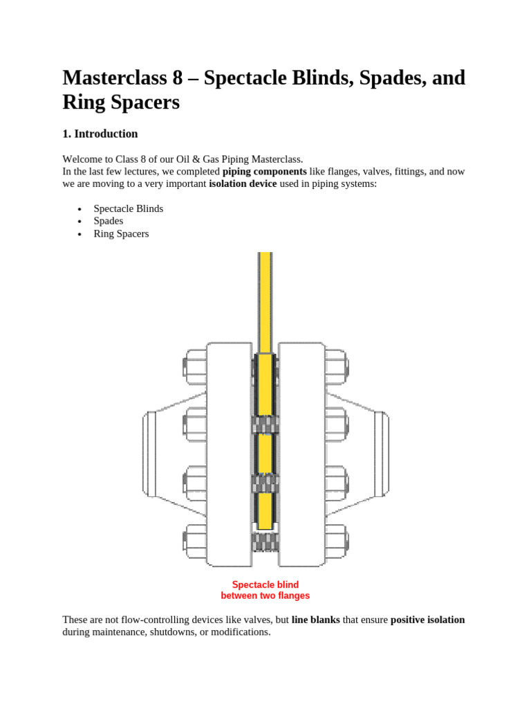 8Class Flanges Special Spectacle-blinds Spades Ring-spacers Paddle-spacers | PDF | Plumbing ...
