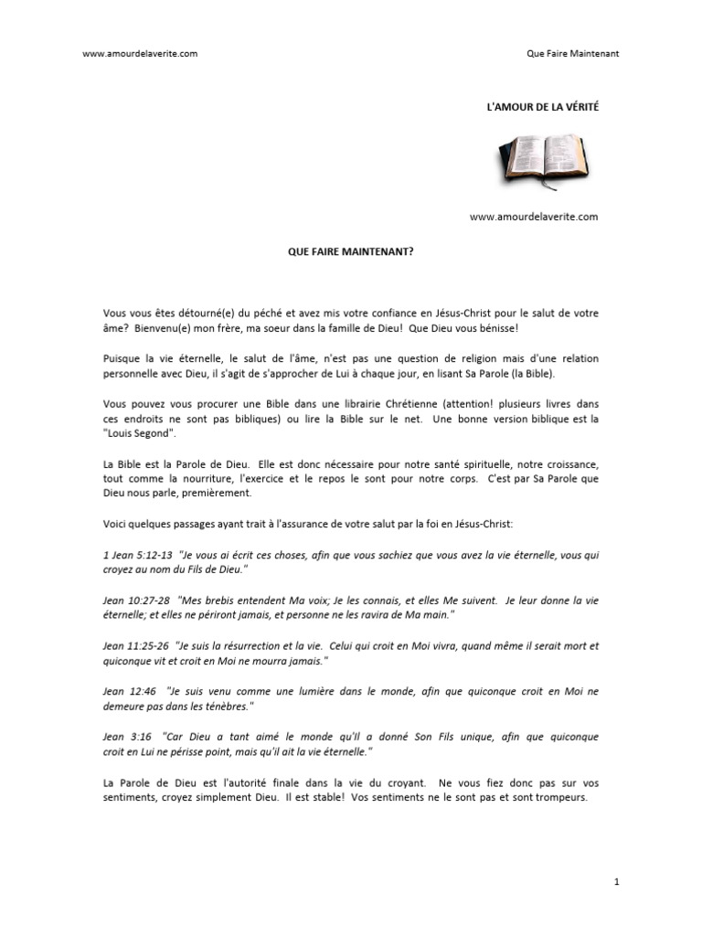 Guide de lecture biblique pour croyants | PDF | Dieu | Saint-Esprit