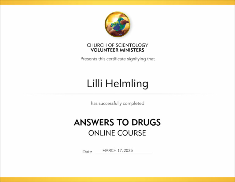 Scientology Courses Drugs | PDF