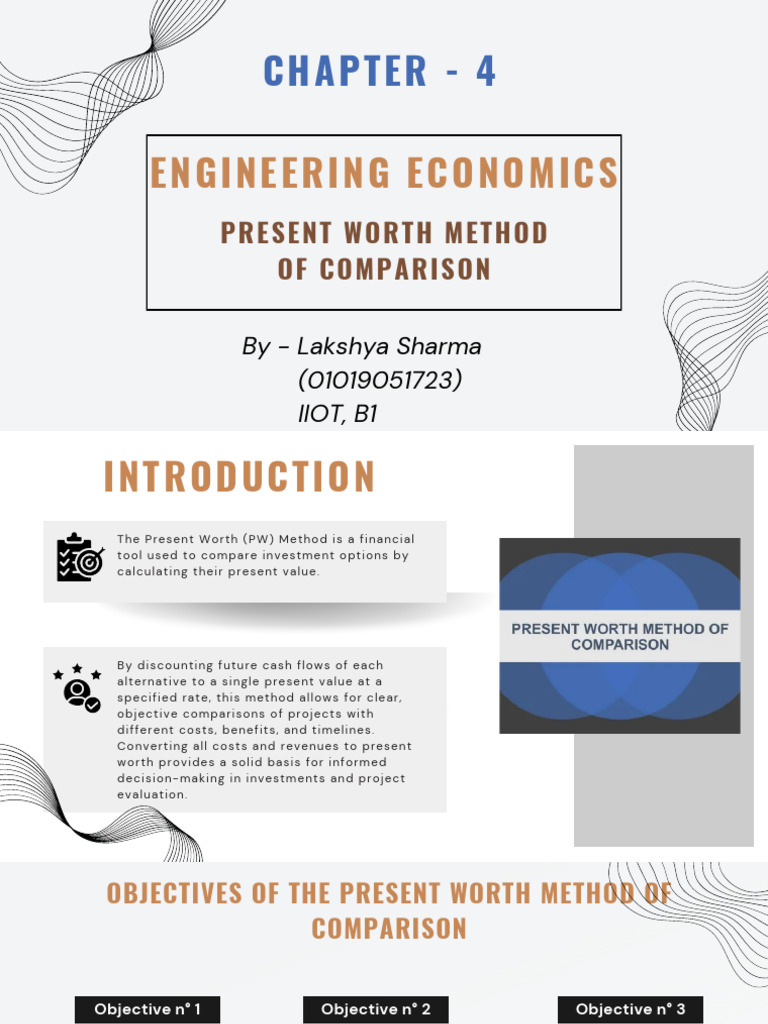 Lakshya Sharma, Engineering Eco PPT (1) | PDF | Present Value | Investing