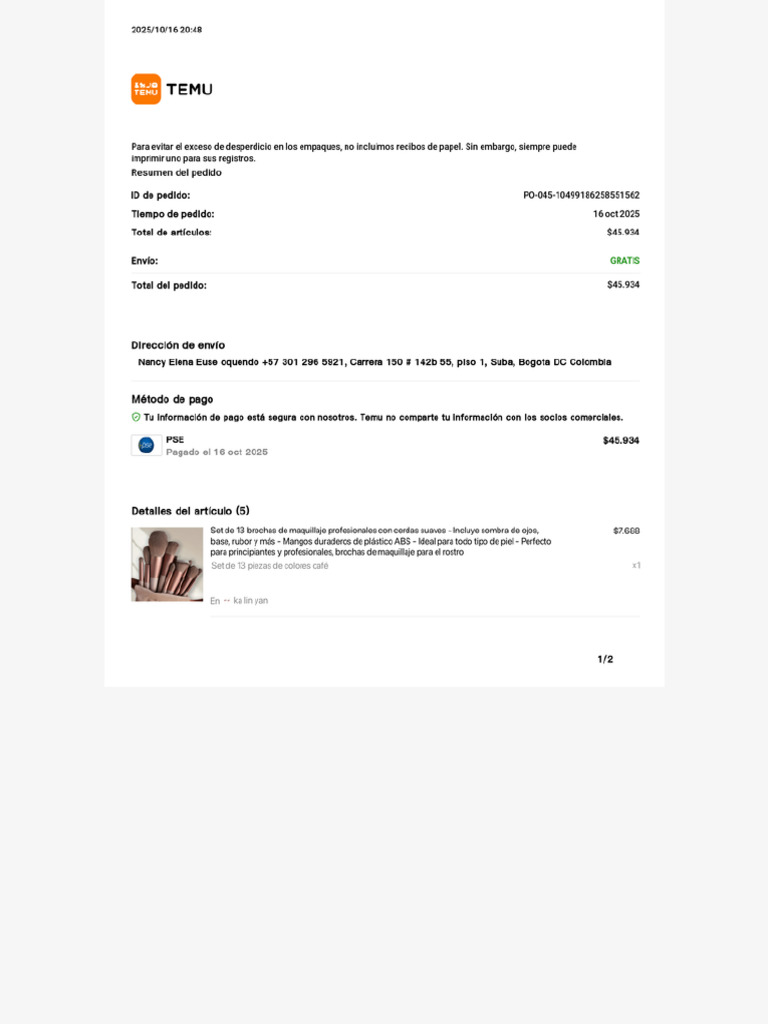 Temu Web Document | PDF
