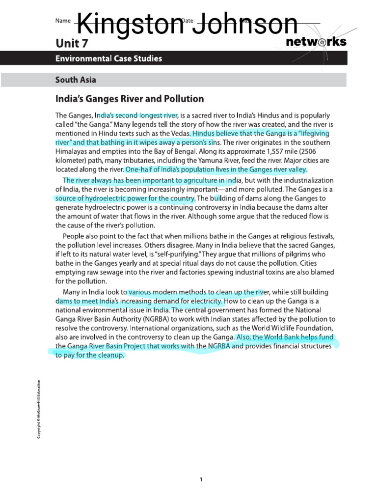 Kami Export - Case Studies India Ganges River | PDF