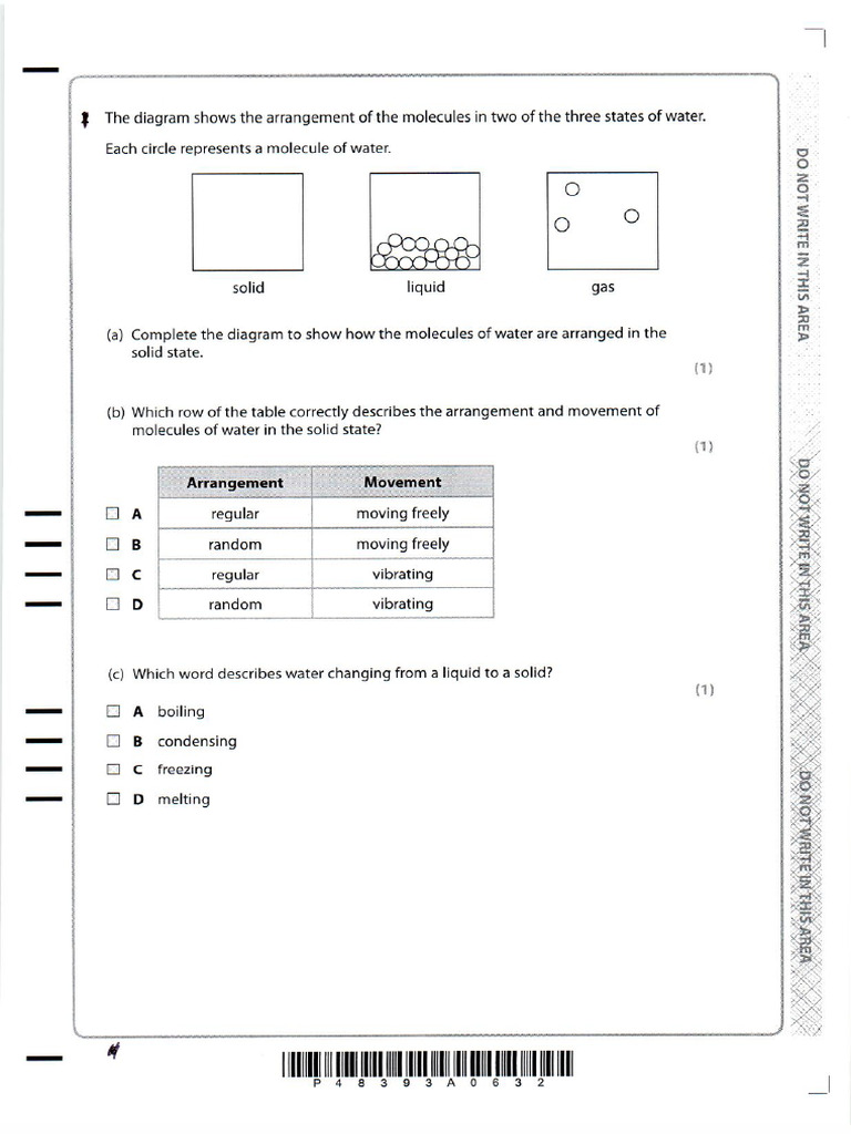 Y10 Revision Qs | PDF | Water | Chemical Substances