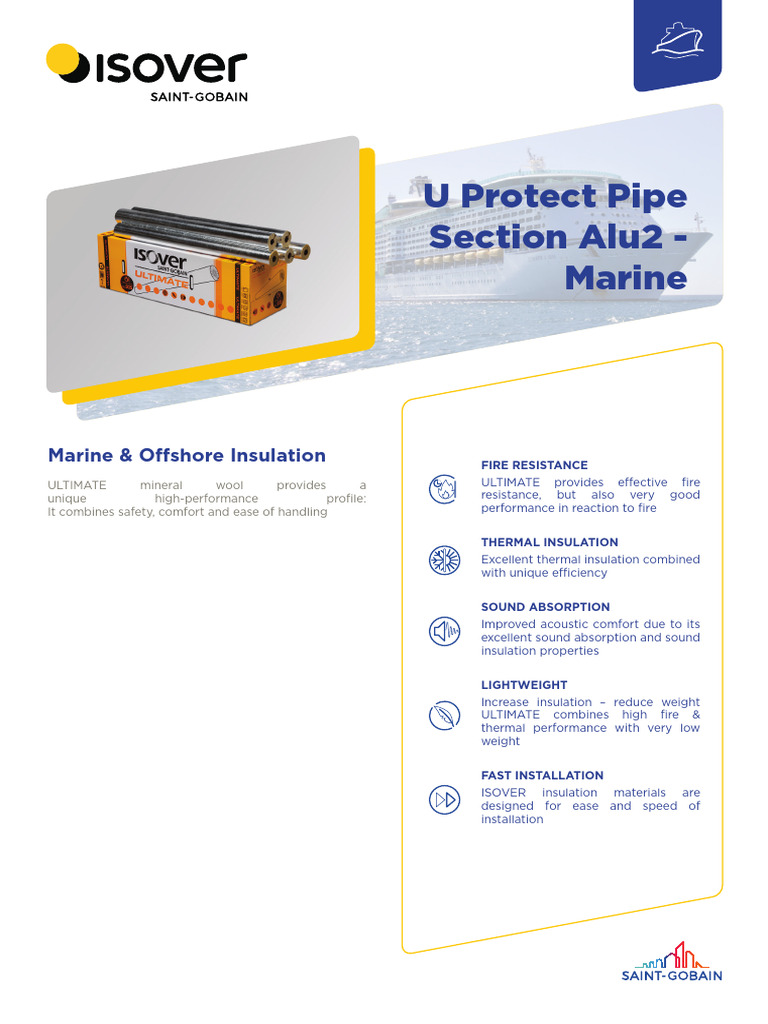 TDS U Protect Pipe Section Alu2 - Marine | PDF | Thermal Insulation ...
