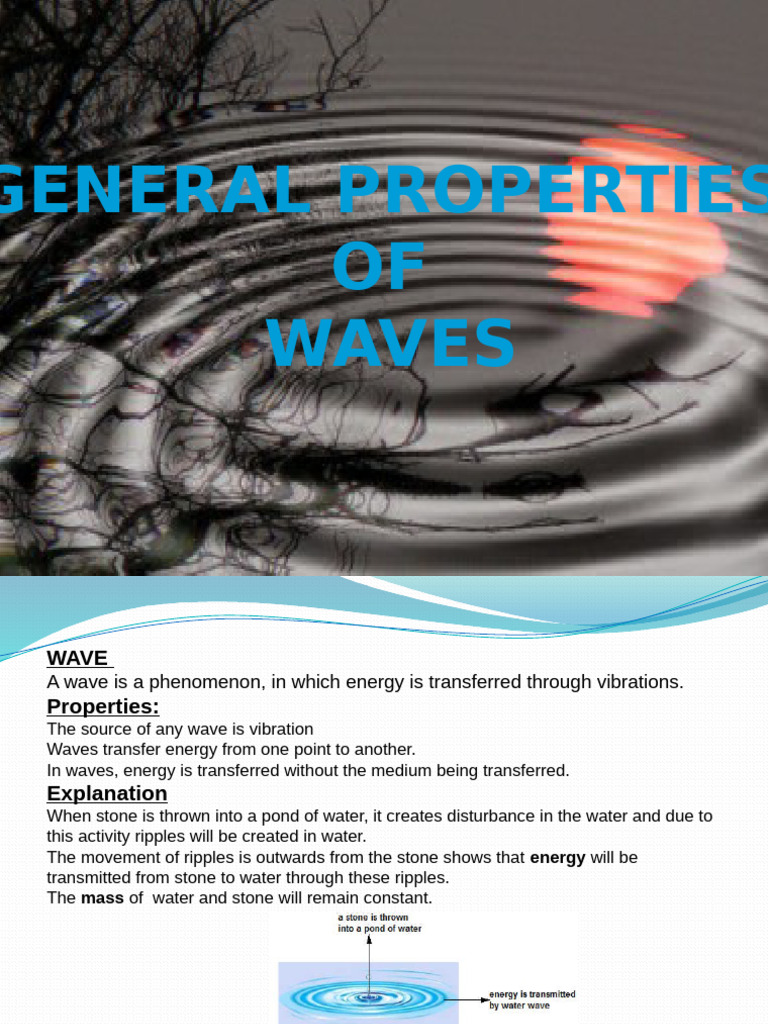 Properties and Types of Waves Explained | PDF | Waves | Refraction