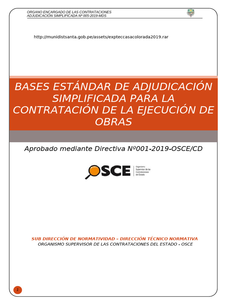 Bases Integradas Barrio Guapo Contratista | PDF | Apelación | Regulación