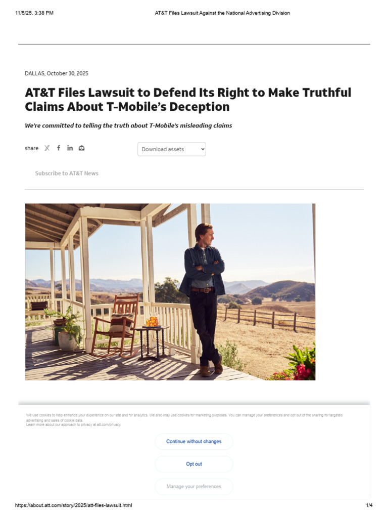 AT&T Files Lawsuit Against The National Advertising Division | PDF | At ...