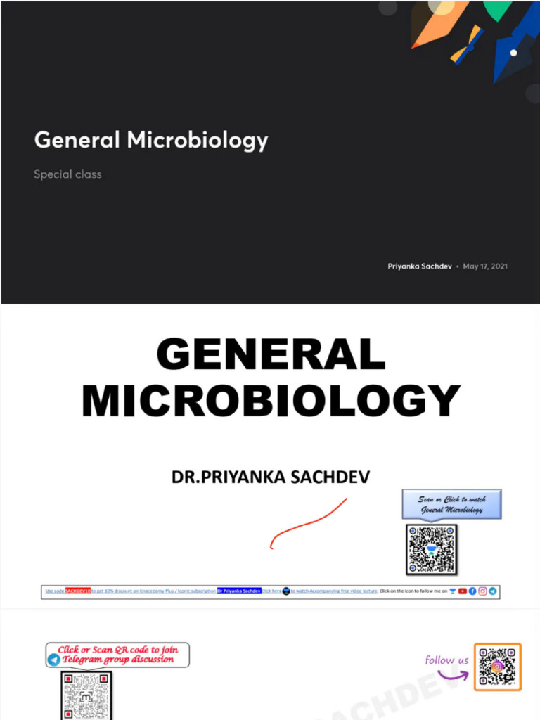 General Microbiology With Anno | PDF