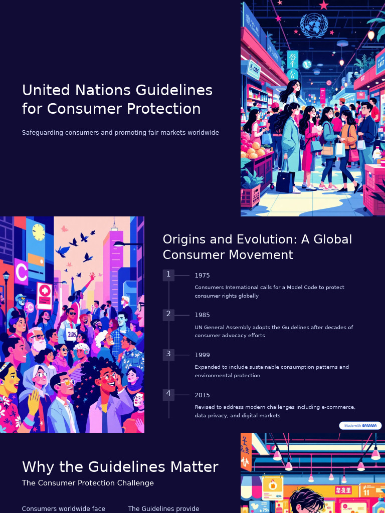 United Nations Guidelines For Consumer Protection | PDF ...