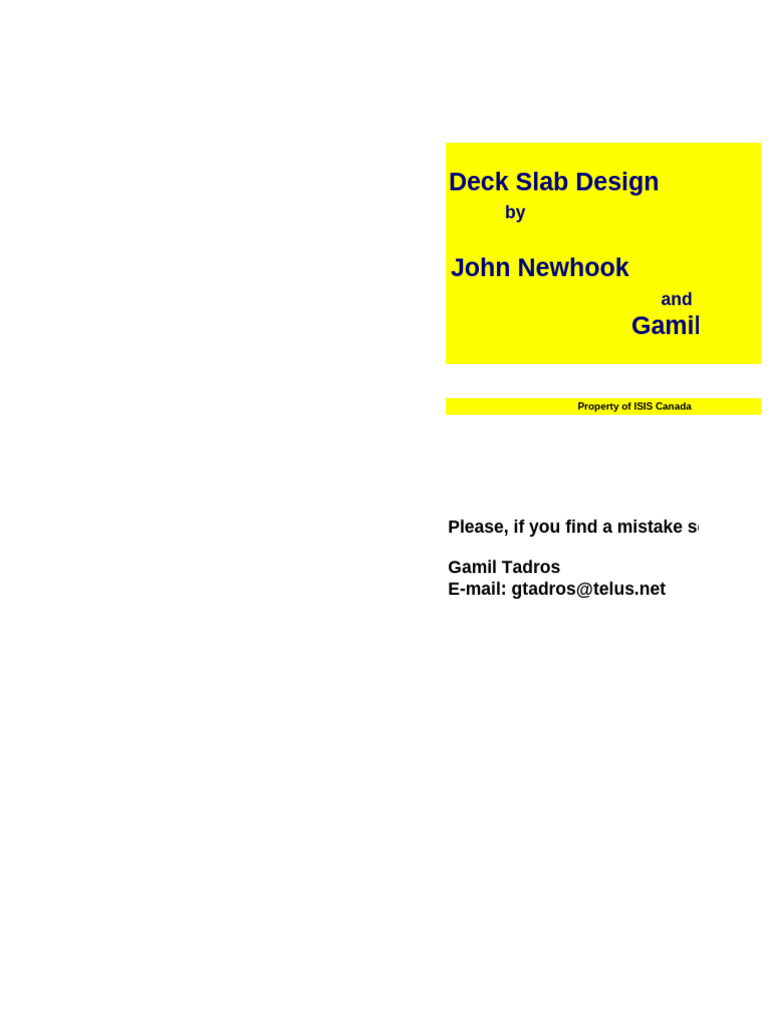Deck Slab Design Options and Analysis | PDF | Deck (Ship) | Secondary ...