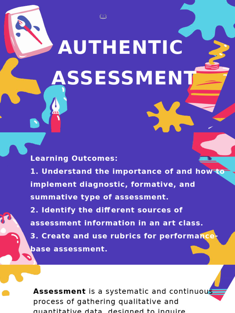 Authentic Assessment | PDF | Educational Assessment | Behavior Modification